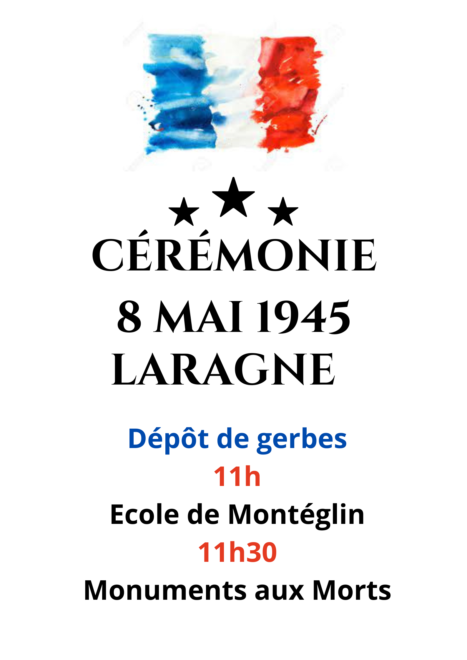 Cérémonie 8 mai 1945 - Ville de Laragne-Montéglin : site officiel